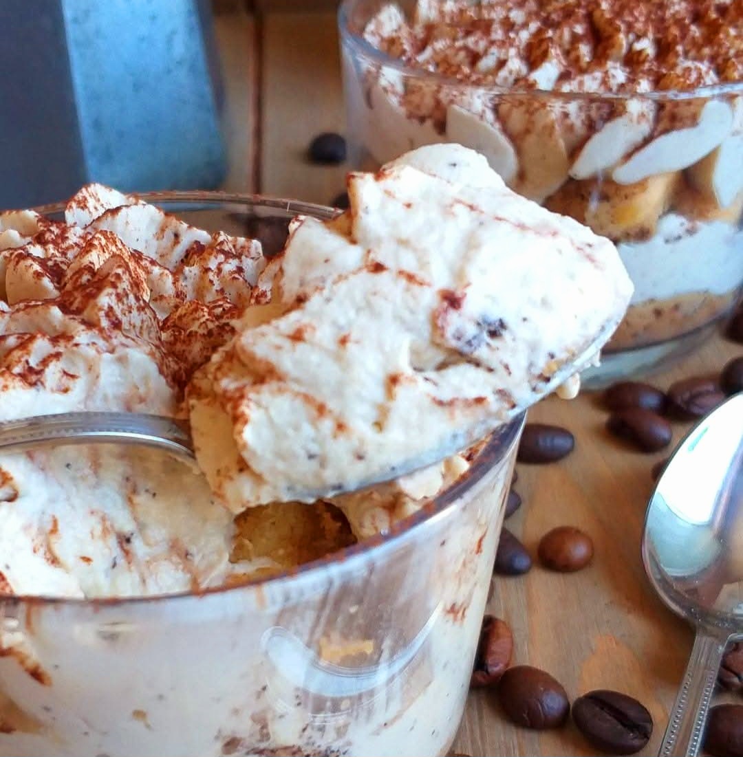 TIRAMISU' facile e goloso monoporzione: dolce ricetta casalinga ...