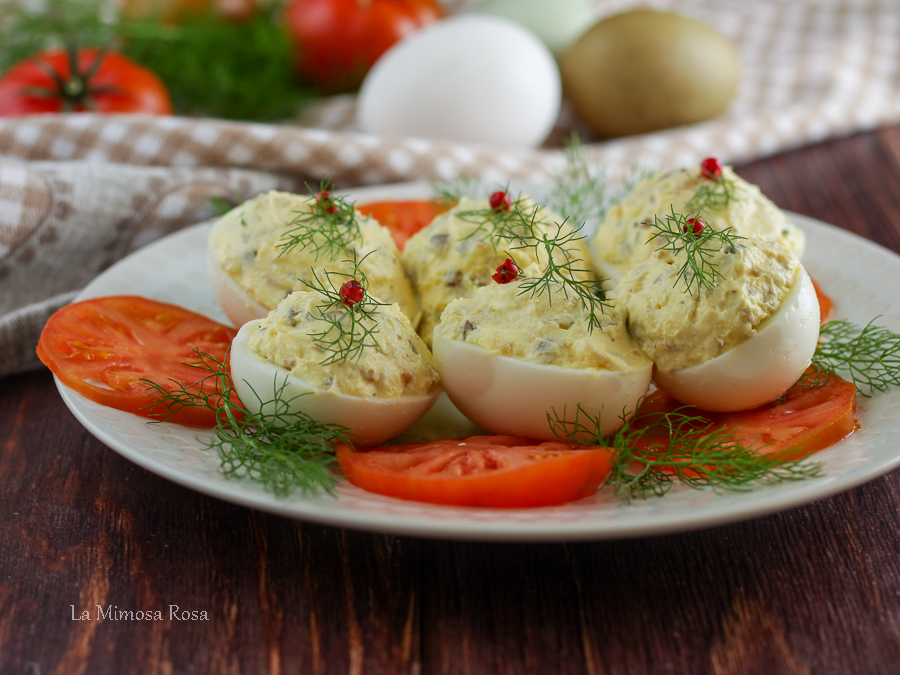 UOVA RIPIENE VEGETARIANE, senza maionese!