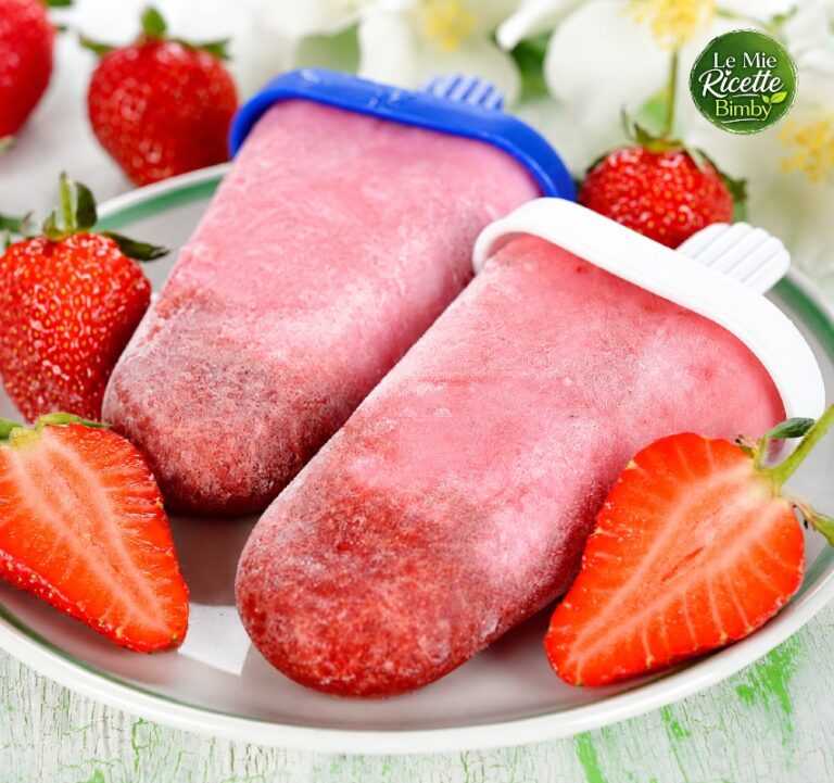 GELATO ALLE FRAGOLE E PANNA BIMBY con 3 soli ingredienti - Le mie ...