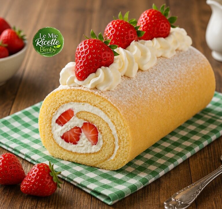 ROTOLO PANNA E FRAGOLE BIMBY - Le mie Ricette Bimby