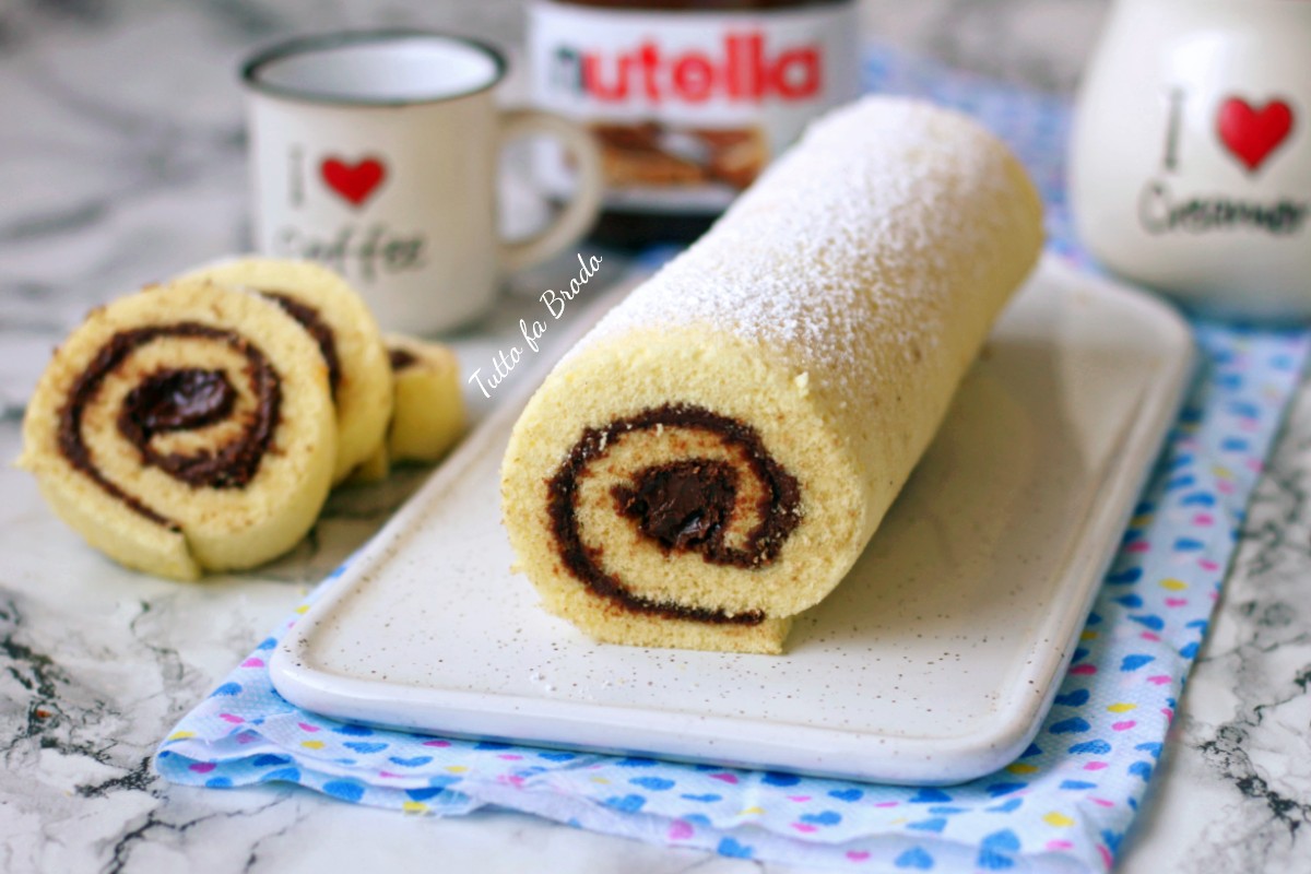 ROTOLO ALLA NUTELLA MORBIDISSIMO "una Delizia Irresistibile" - Tutto fa ...