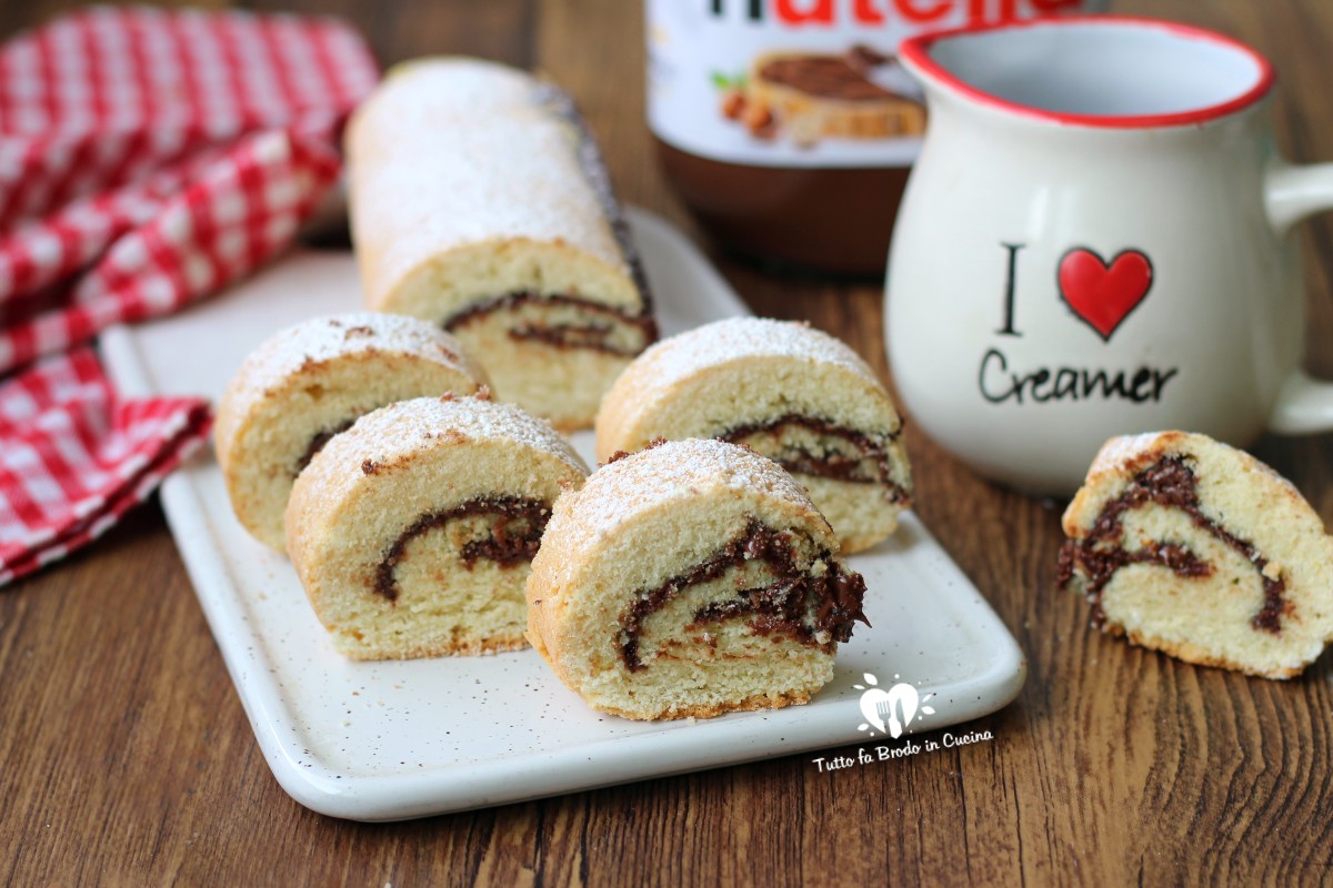 ROTOLO DI PASTA FROLLA ALLA NUTELLA "impasto facile senza burro ...