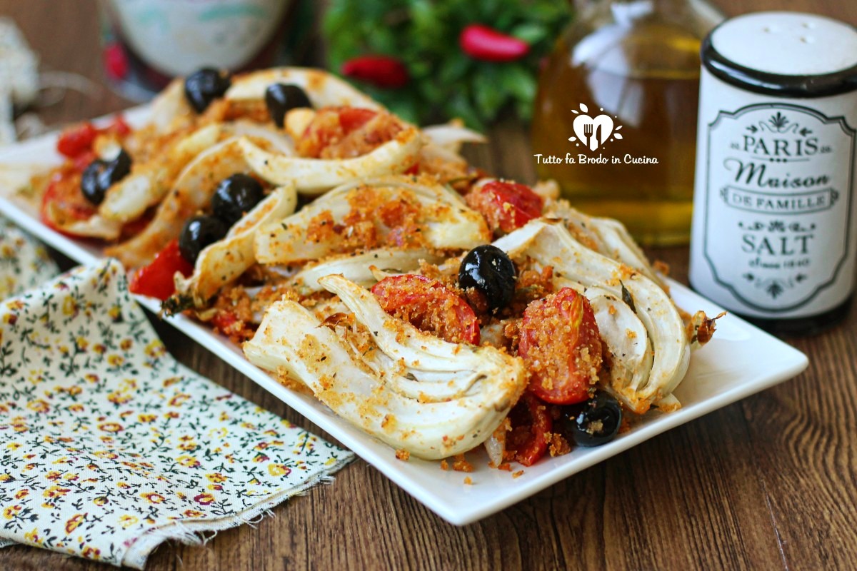 Finocchi cotti in friggitrice ad aria "alla Mediterranea" con olive ...