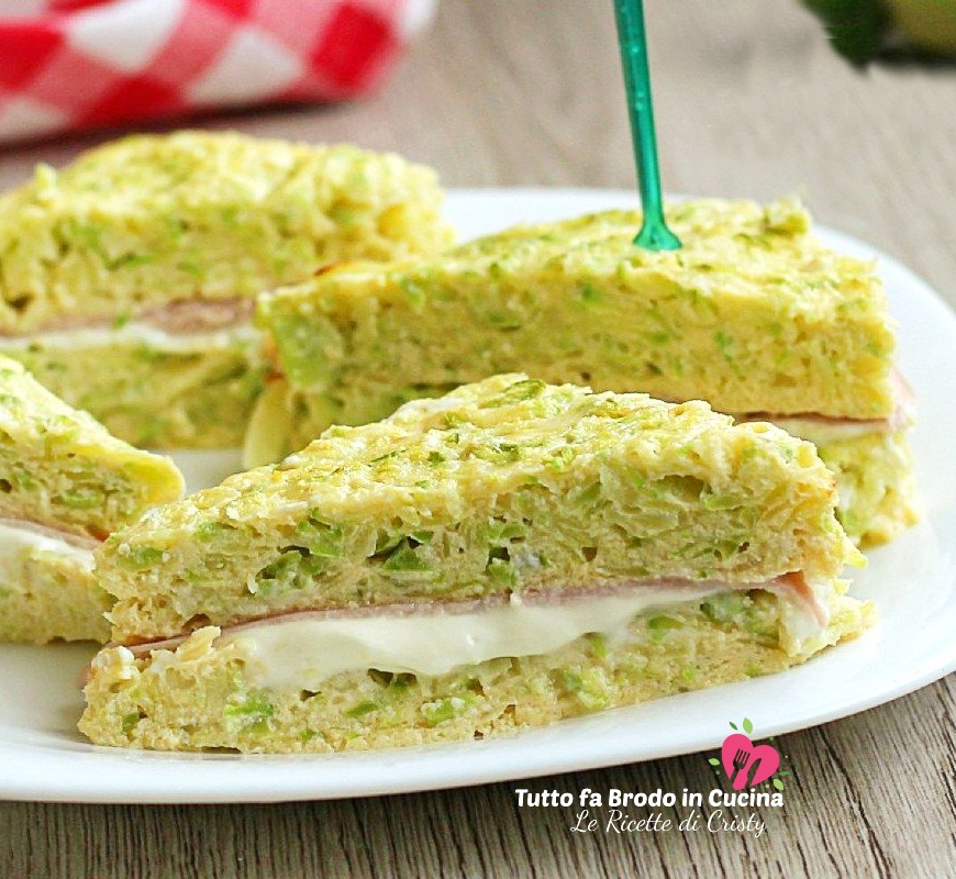 Frittata di Zucchine Farcita al Prosciutto e Formaggio - Tutto fa Brodo ...