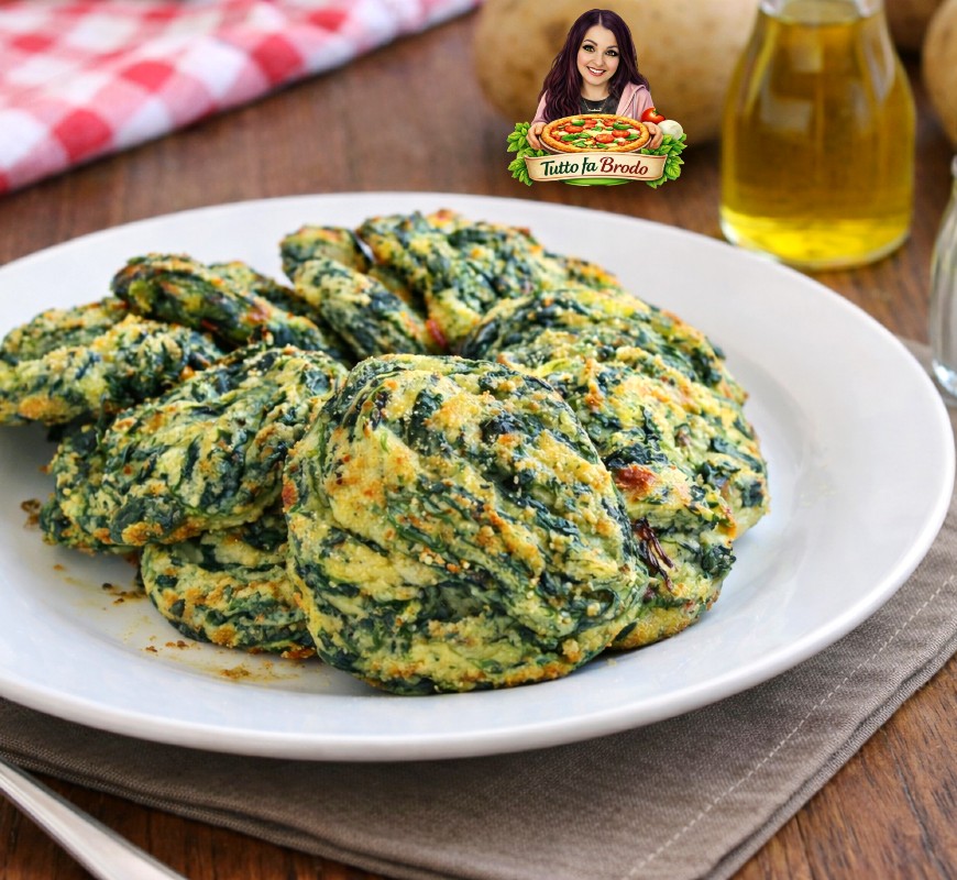 Frittelle di Patate e Spinaci al Forno - Tutto fa Brodo in cucina "Le ...
