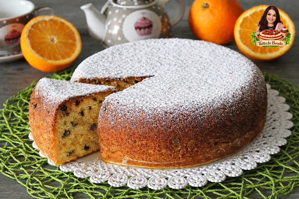 Pan d'arancio Alto e Soffice "con Gocce di Cioccolato" - Tutto fa Brodo ...
