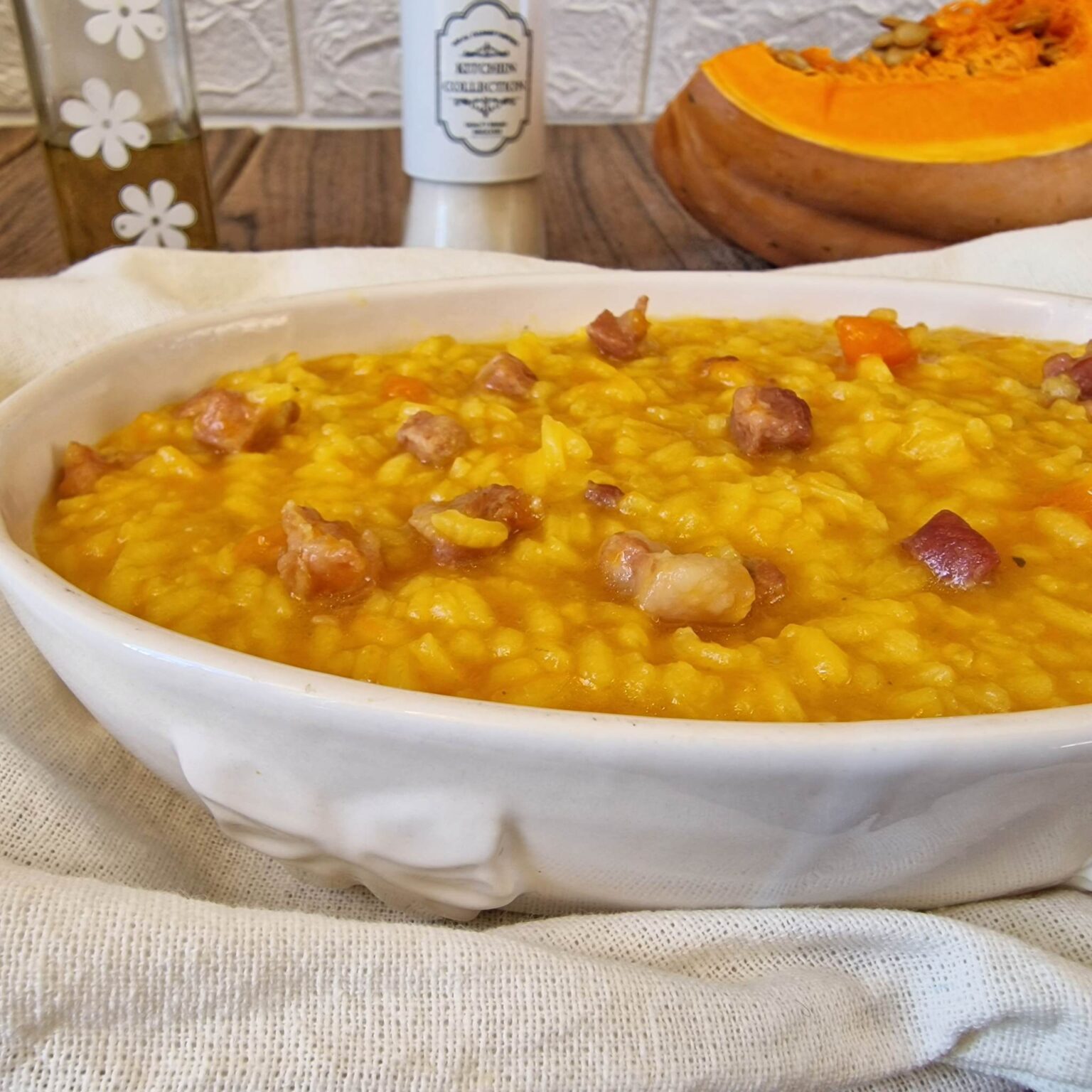 RISOTTO ZUCCA E PANCETTA